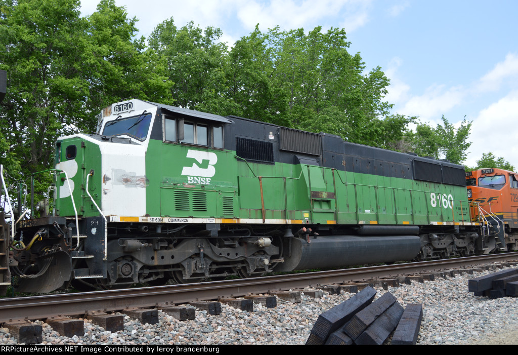 BNSF 8160 on the TULKCK tied down